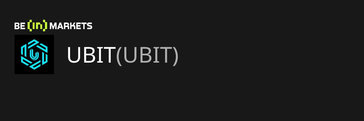 UBIT (UBIT) 가격, 마켓캡, 차트 및 펜더멘털 정보 - BeinCrypto Korea